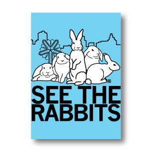rabbit post card