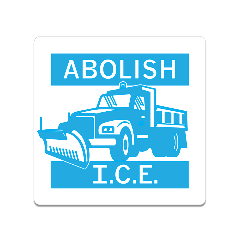 Abolish ICE Salt Truck Die-Cut Sticker – RAYGUN
