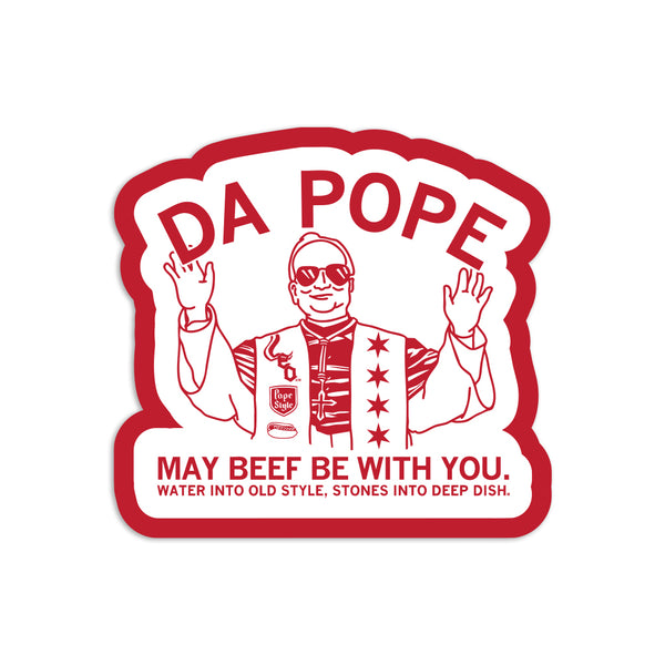 Da Pope Die-Cut Sticker – RAYGUN