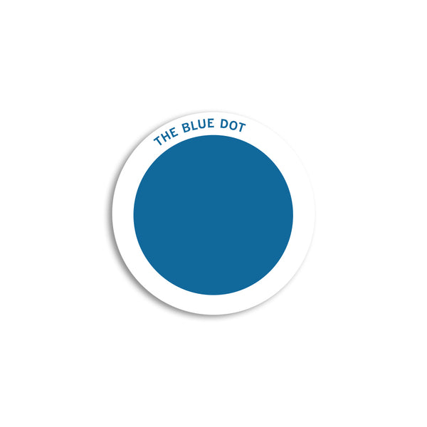 Blue Dot Mini Circle Sticker – RAYGUN