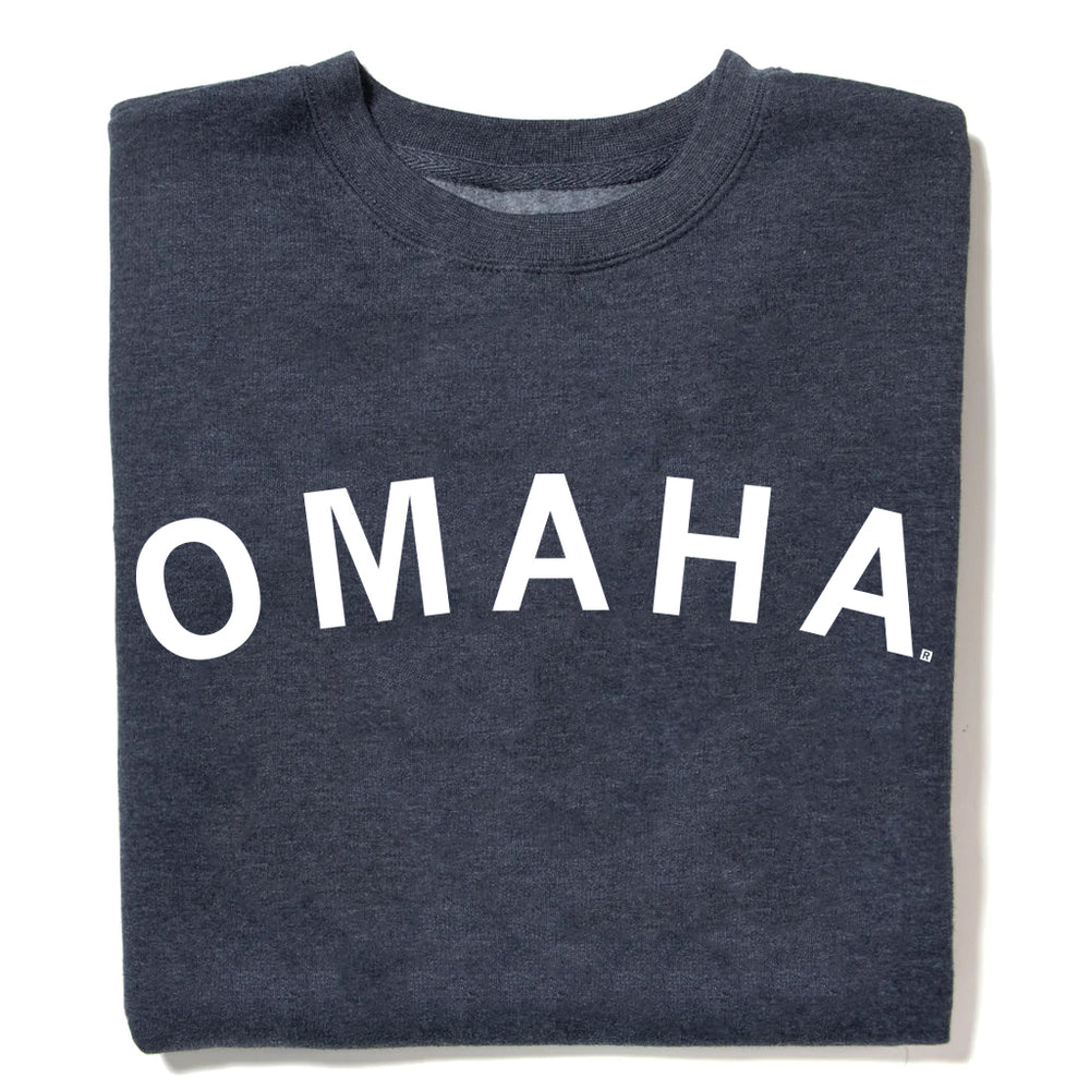 Omaha Curved Logo Crew Sweatshirt – RAYGUN