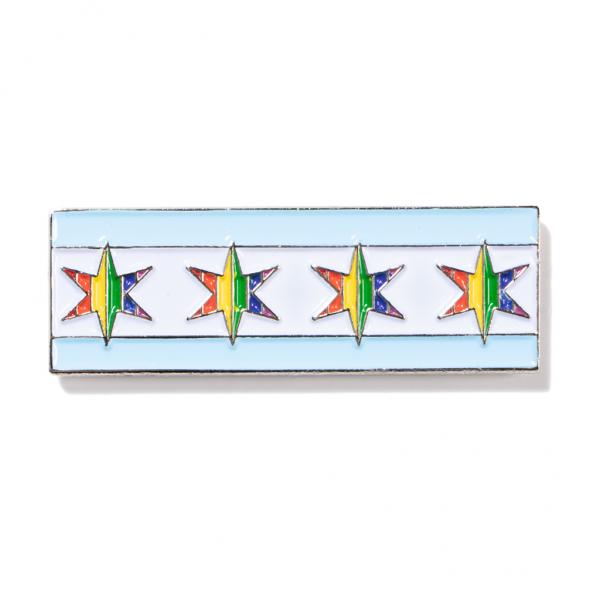 Chicago Pride Flag Enamel Pin – RAYGUN