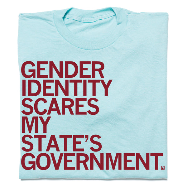 Gender Identity Scares My State Government T-Shirt – RAYGUN