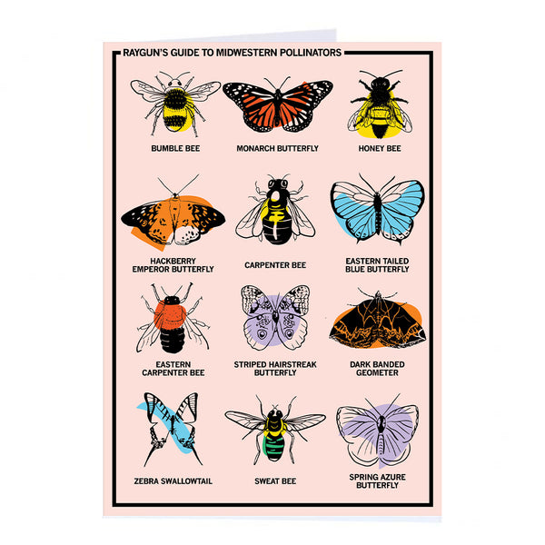 Midwestern Pollinators Greeting Card – RAYGUN
