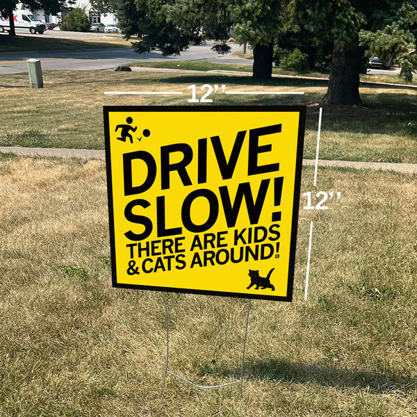 Kids And Cats Yard Sign – RAYGUN