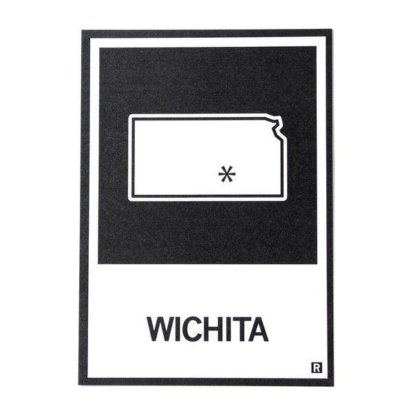 Wichita, Kansas Outline Postcard – RAYGUN