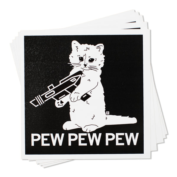 Pew Pew Pew Sticker – RAYGUN